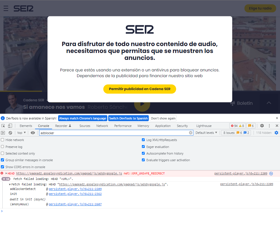cadenadial.com: breakage · Issue #12772 · uBlockOrigin/uAssets · GitHub