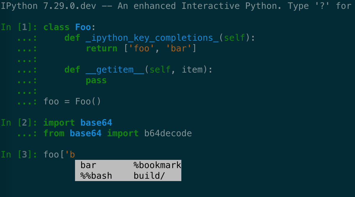 Improve __getitem__ completions · Issue #13203 · ipython/ipython · GitHub