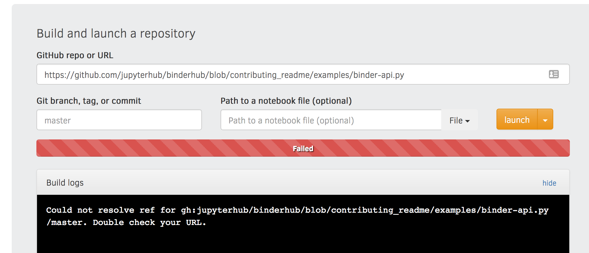 Detect and autostrip long URL. · Issue #194 · jupyterhub/binderhub · GitHub