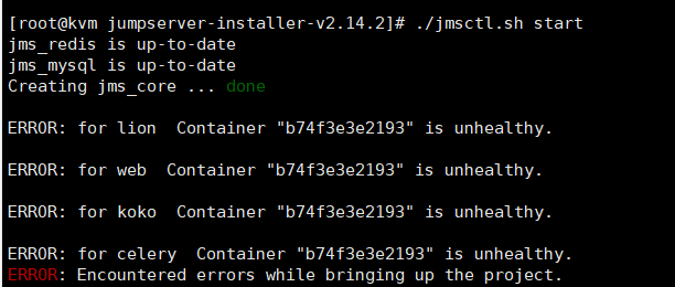 [Bug] jumpserver安装后启动失败 · Issue #7053 · jumpserver/jumpserver · GitHub