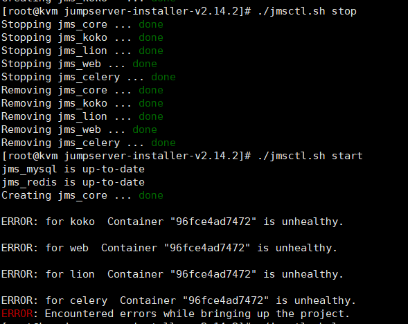[Bug] jumpserver安装后启动失败 · Issue #7053 · jumpserver/jumpserver · GitHub