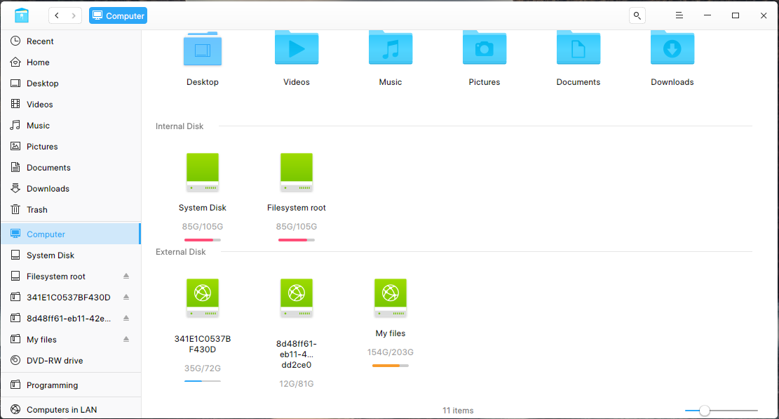 bug: dde-file-manager shows hard drives incorrectly · Issue #1526 · linuxdeepin/developer-center ...