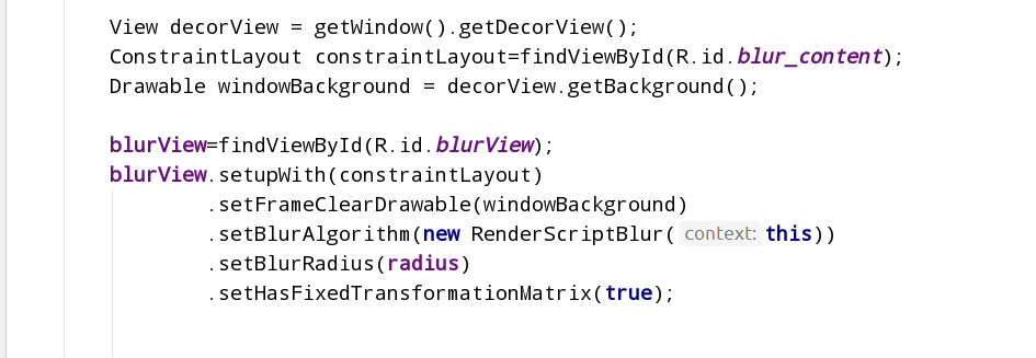 I have a problem with Blur · Issue #123 · Dimezis/BlurView · GitHub