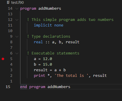 Debugger does not stop at breakpoint · Issue #221 · fortran-lang/vscode-fortran-support · GitHub