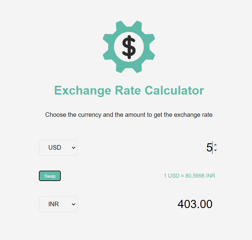 GitHub - Prankishor/Exchange-Rate-Calculator
