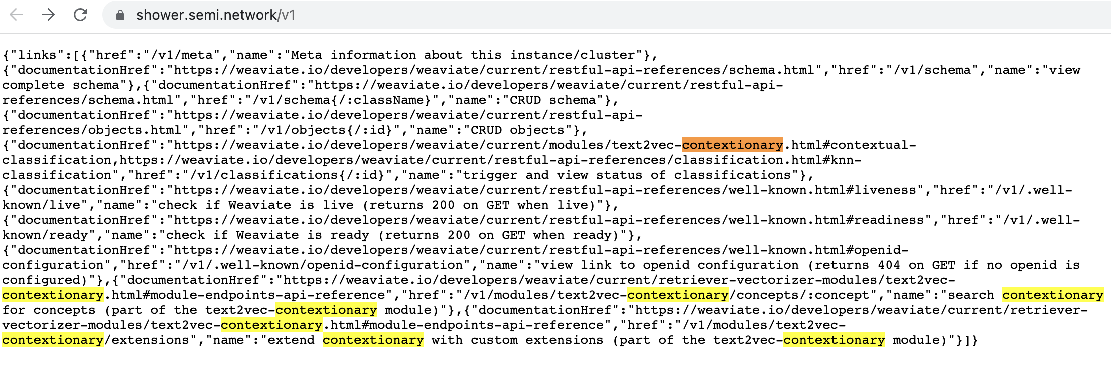 I've created a cluster with the `text2vec-openai, text2vec-huggingface` modules. When I navigate ...