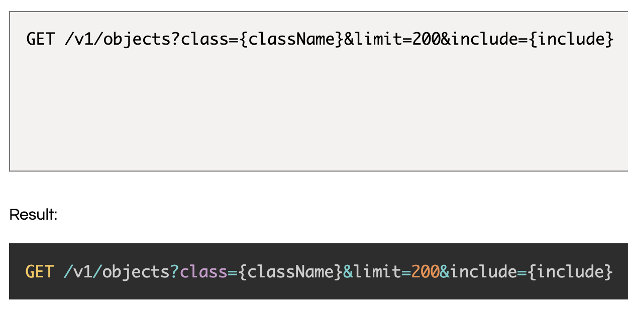 [minor] HTTP request lines are highlighted with the JS highlighter · Issue #470 · weaviate ...