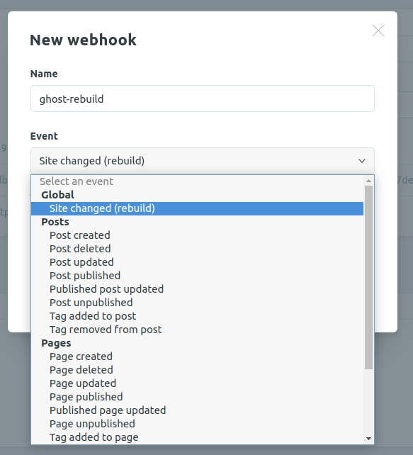 Outdated list of supported webhook events · Issue #11384 · TryGhost/Ghost · GitHub