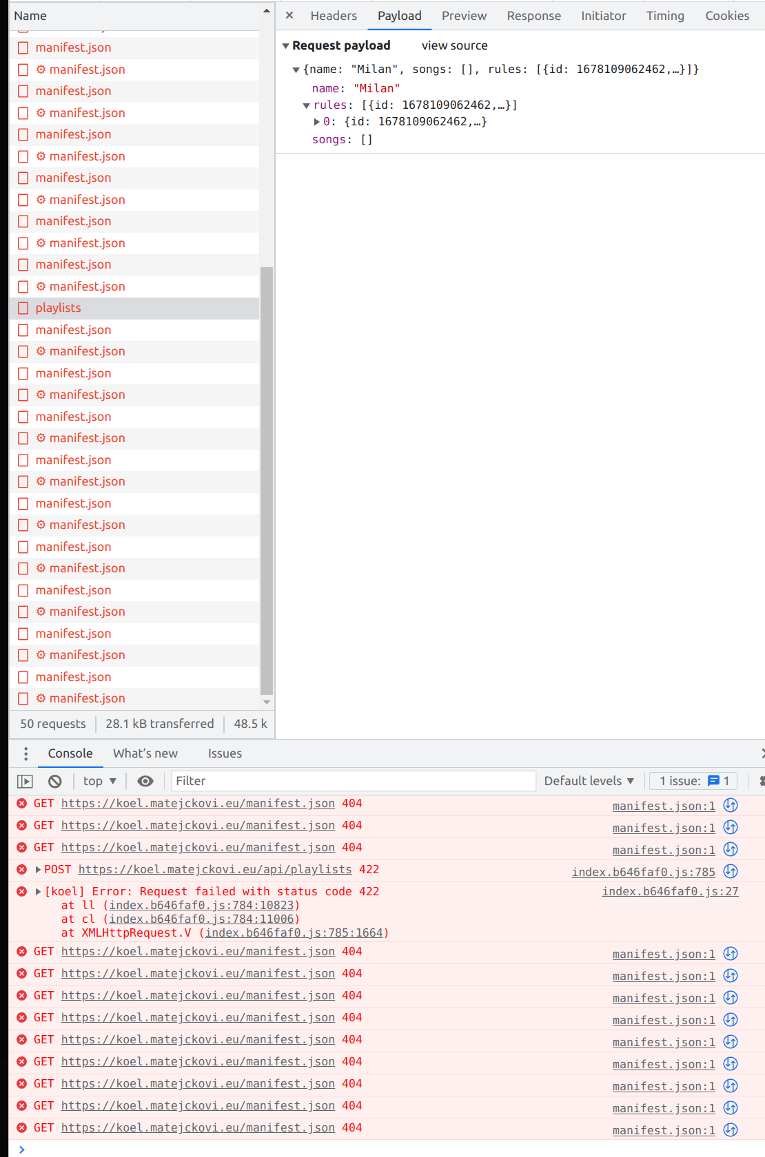 Can't create Smart playlist · Issue #1651 · koel/koel · GitHub