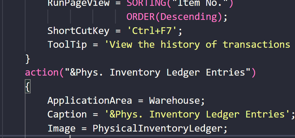 Table: Page Action Field Field: ActionName values get cut off at 30 ...