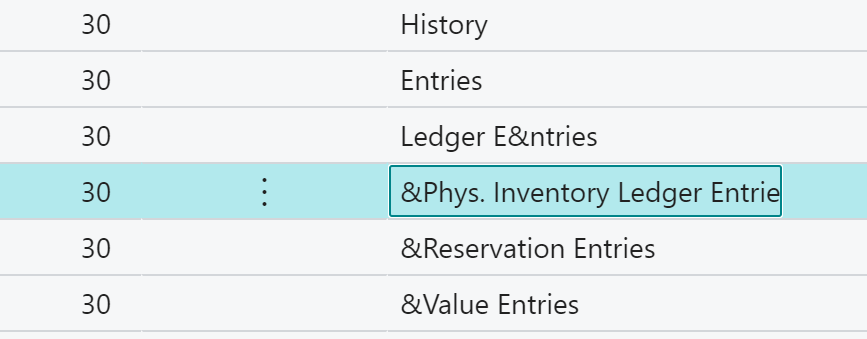 Table: Page Action Field Field: ActionName values get cut off at 30 ...