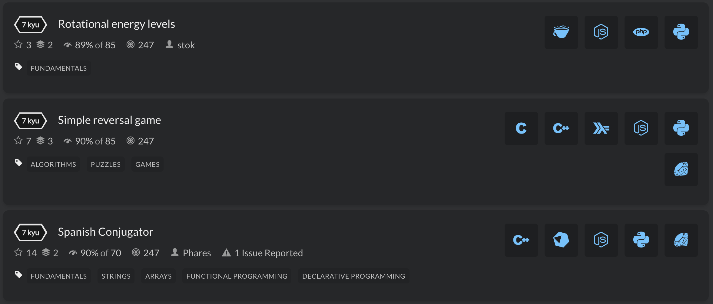 Disappearing authors · Issue #2187 · codewars/codewars.com · GitHub