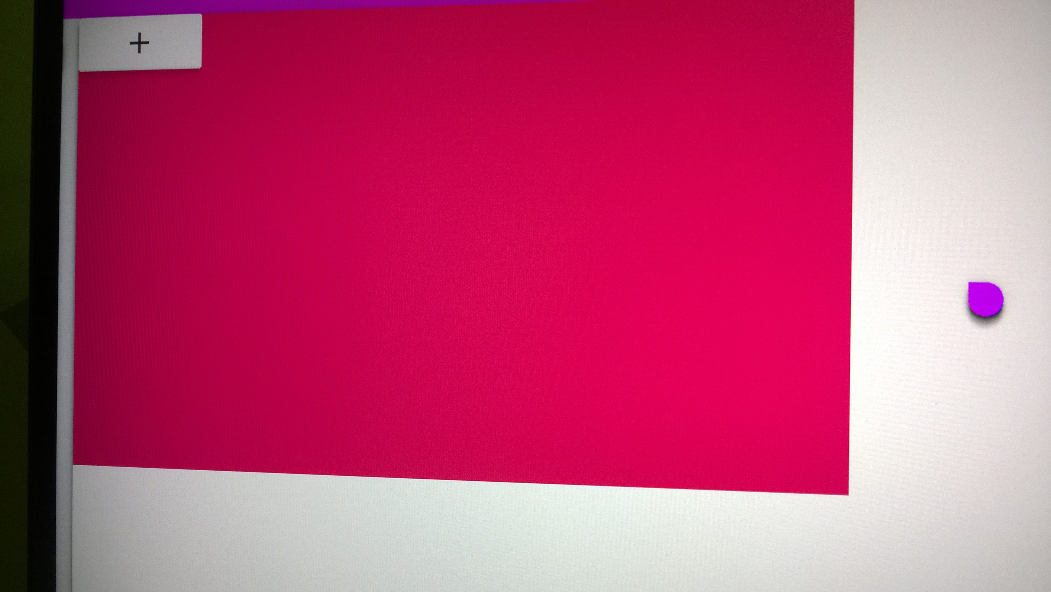 Raisedbutton At The Bottom Of A Stack Still Appears At The Top Of The Stack In Fuchsia · Issue