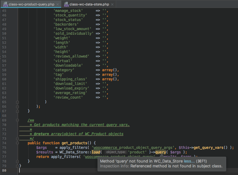query() function not found in WC_Data_Store · Issue #22460 · woocommerce/woocommerce · GitHub