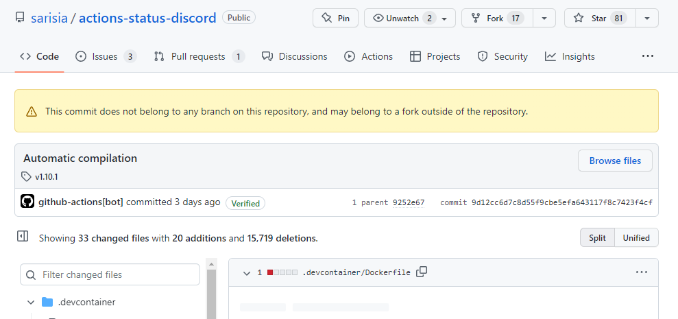 ⚠️ This action has a security risk! Release source/change diff is ...