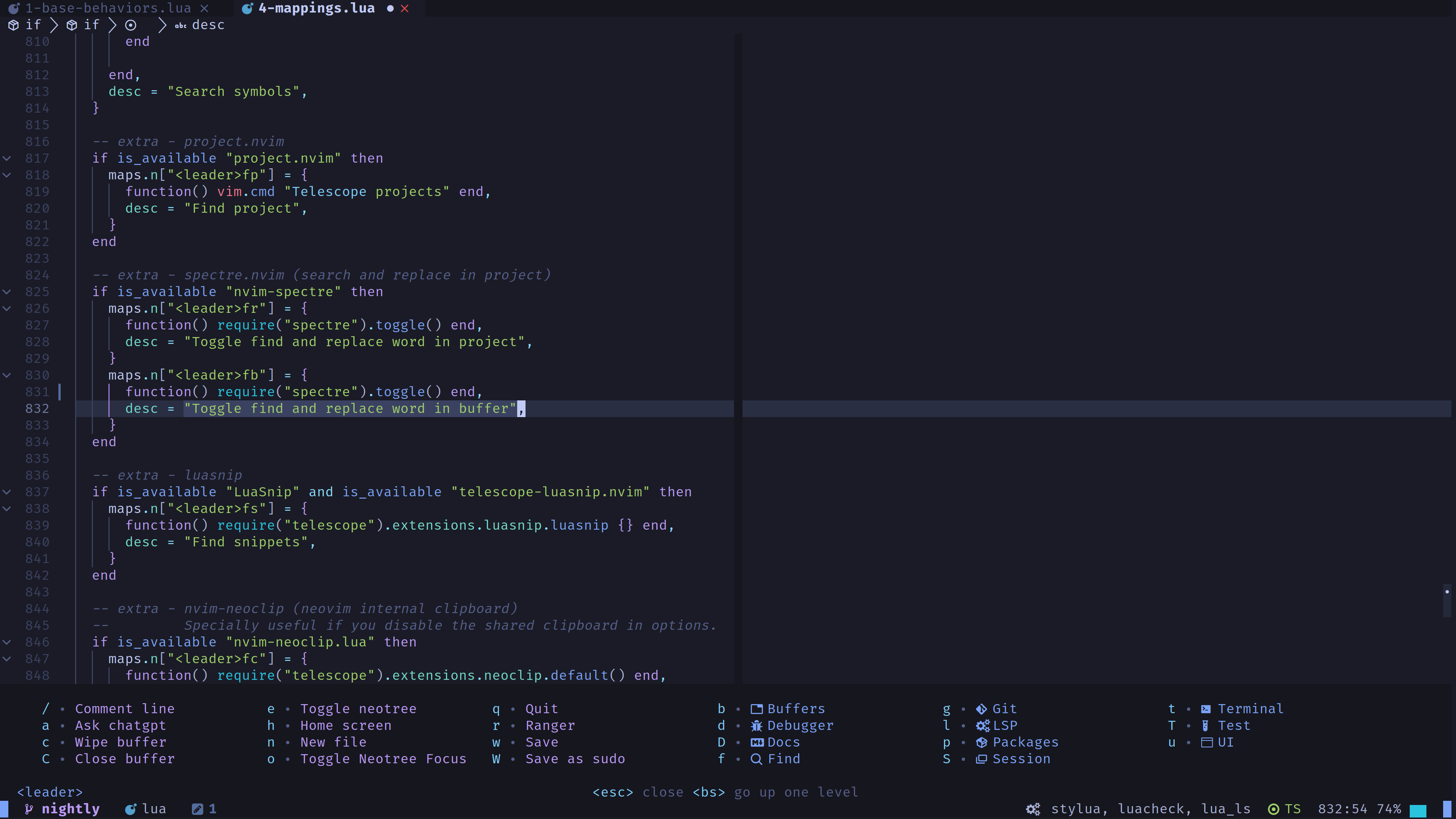 GitHub - NormalNvim/NormalNvim: A normal neovim disto