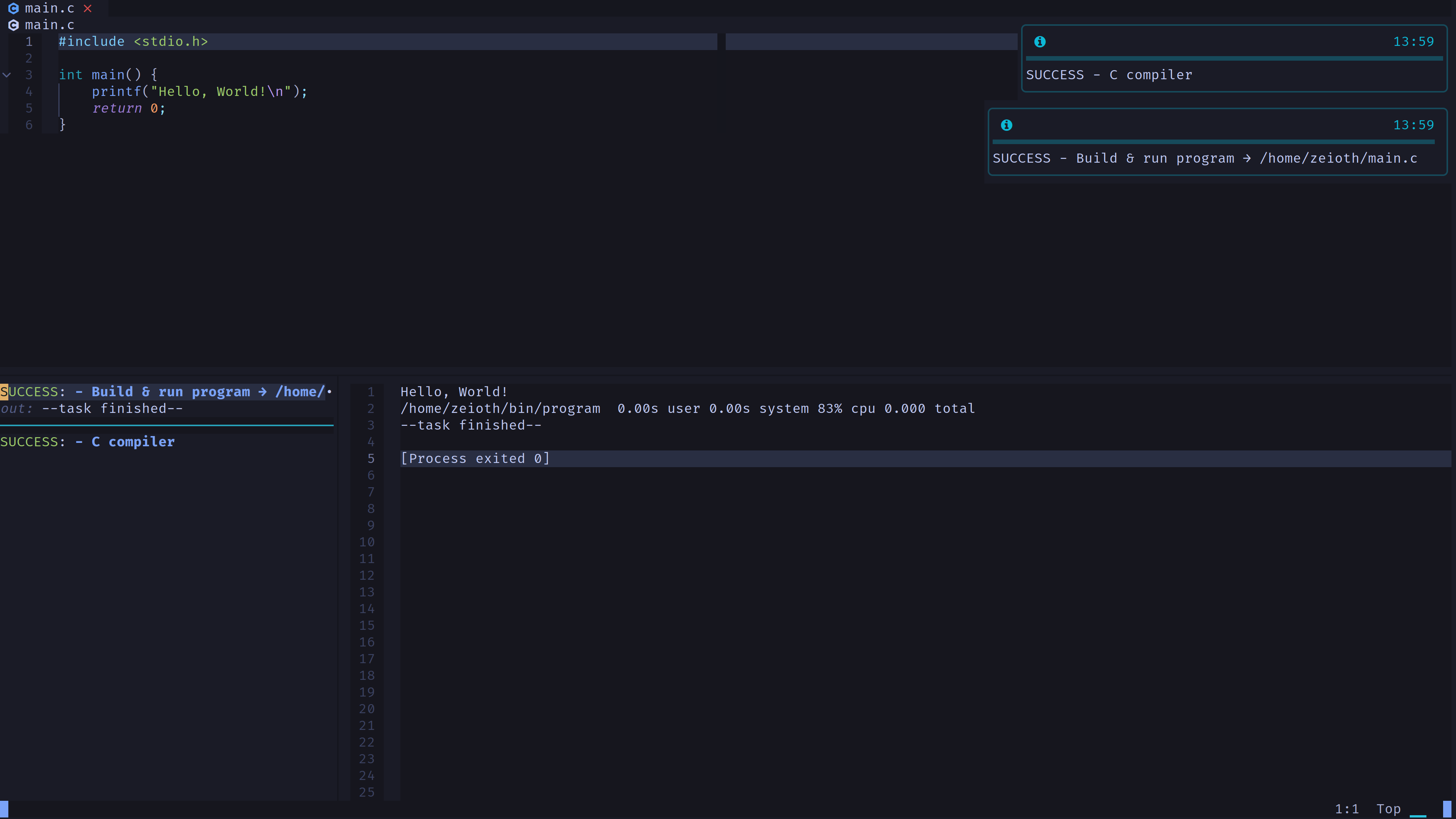 GitHub - Zeioth/compiler.nvim: Neovim compiler for building and running your code without having ...