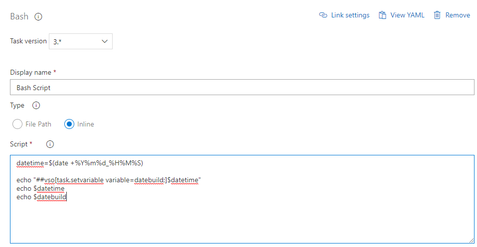 Declaration Of Variable With Bash Command Substitution · Issue 12594 · Microsoftazure