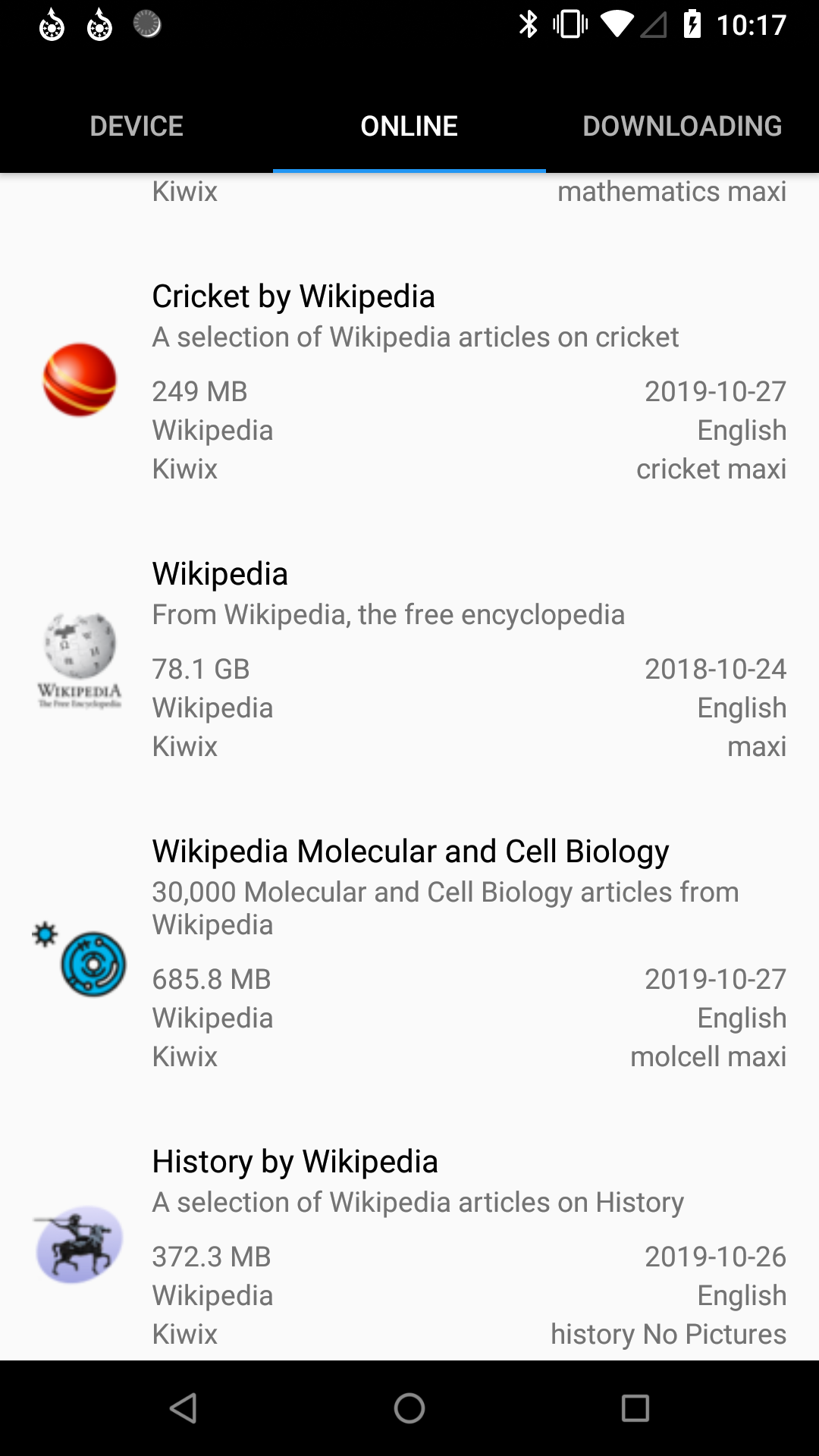 wikipedia_en_all_nopic_2019-10.zim does not appear listed on Android list of contents · Issue ...