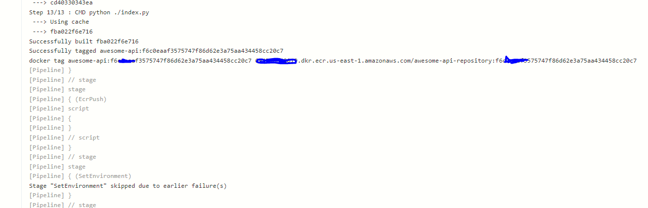 Jenkins stage EcrPush failing · Issue #4 · aws-samples/ecs-bg-external-controller · GitHub