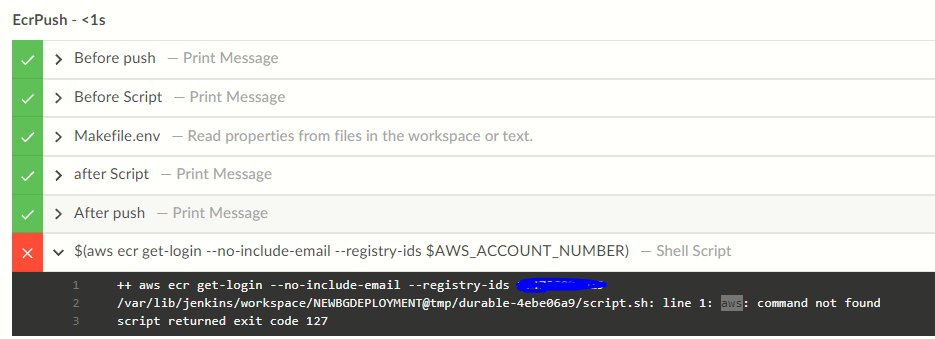 Jenkins stage EcrPush failing · Issue #4 · aws-samples/ecs-bg-external-controller · GitHub