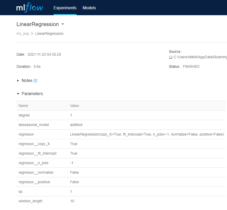 Time Series Experimental Logging with MLFlow · pycaret pycaret · Discussion #1885 · GitHub