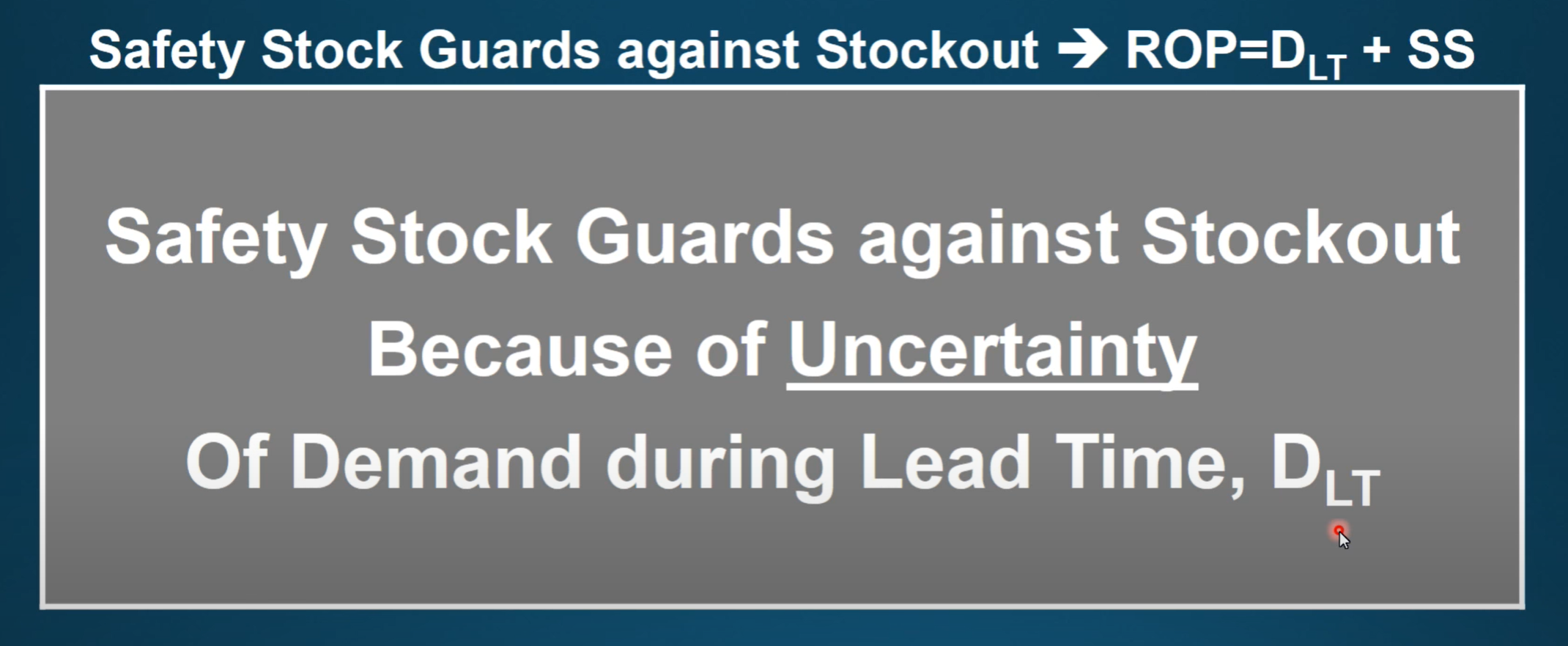 Safety Stock, Reorder Point, Inventory Replenishment · Issue #1 ...