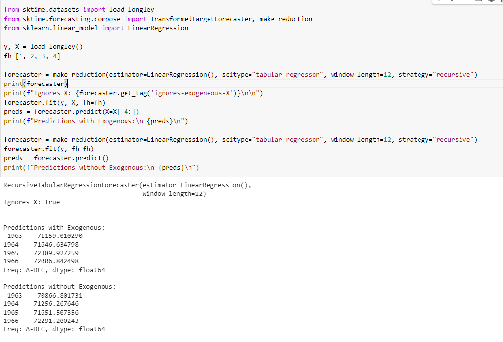 [BUG] Incorrect tag: `ignores-exogeneous-X` for Reduced Regression Models? · Issue #2206 ...