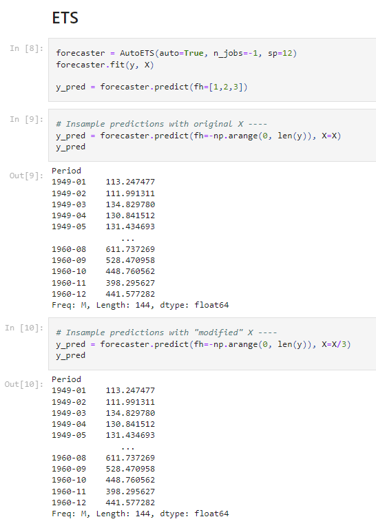 [ENH] in-sample forecasting with alternative exogeneous `X`, e.g., for scenario analysis · Issue ...