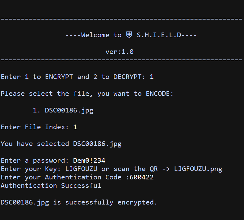 GitHub - yoursamlan/SHIELD: A File Encryption Software with 2-Factor Authentication