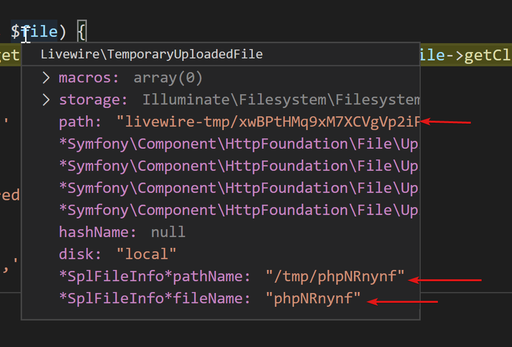 TemporaryUploadedFile and SplFileInfo properties aren't synched · Issue #2657 · livewire ...