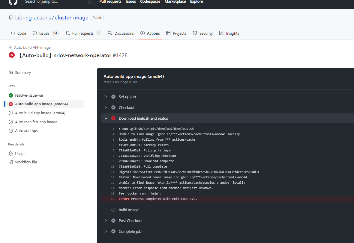 BUG: cluster-image actions app ci error · Issue #2306 · labring/sealos · GitHub