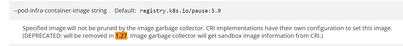 BUG: command failed" err="failed to parse kubelet flag: unknown flag: --container-runtime ...