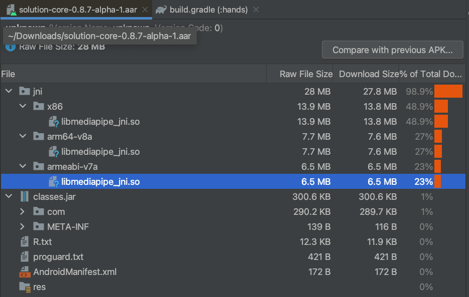 shared library somewhat big · Issue #2105 · google-ai-edge/mediapipe ...