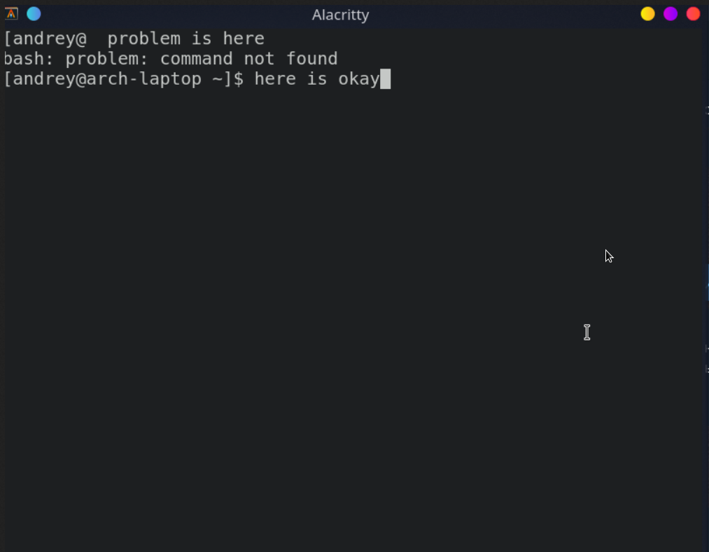 Terminanl removes static characters · Issue #4943 · alacritty/alacritty · GitHub