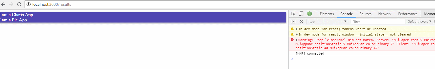Server Side Rendering With Multiple Apps Causes Classname Mismatch Between Server And Client