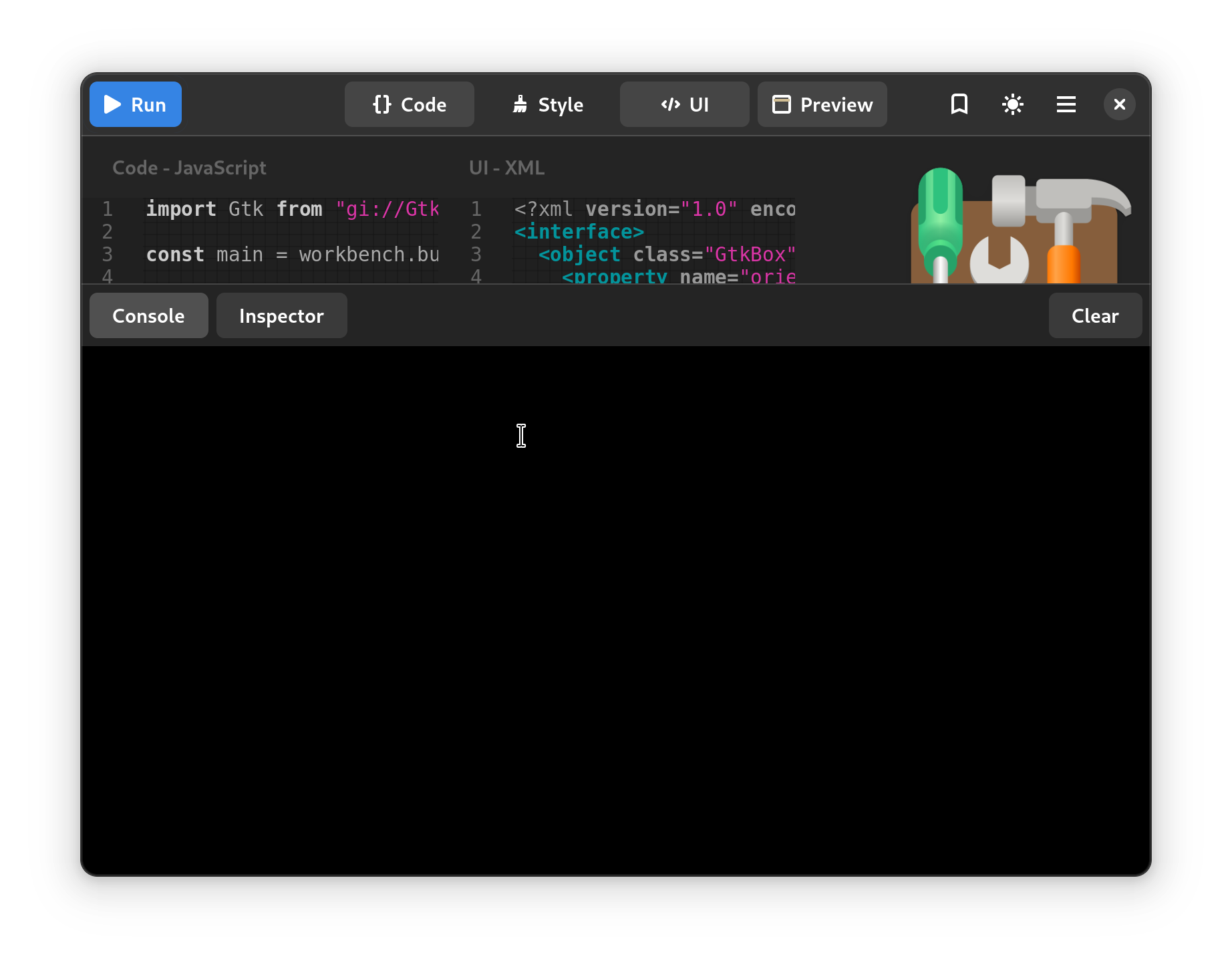 Console is waaaaay too big on some (HiDPI ?) screens · Issue #33 · workbenchdev/Workbench · GitHub