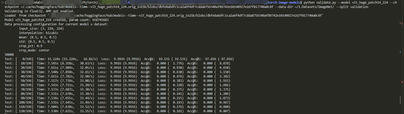 [BUG] ViT official pretained model 'vit_huge_patch14_224': 0 accuracy ...