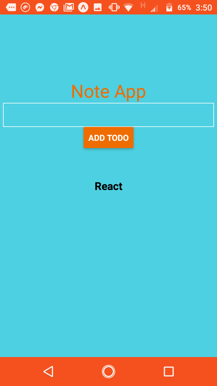 GitHub - mwaqaass/First-React-Native-App: Simple app consisting of adding text with button and ...