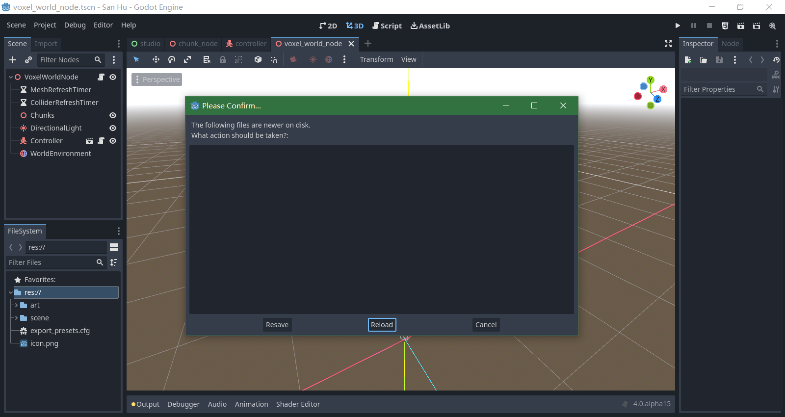 Every time I open a project, I will be prompted "the following files are newer on disk." · Issue ...