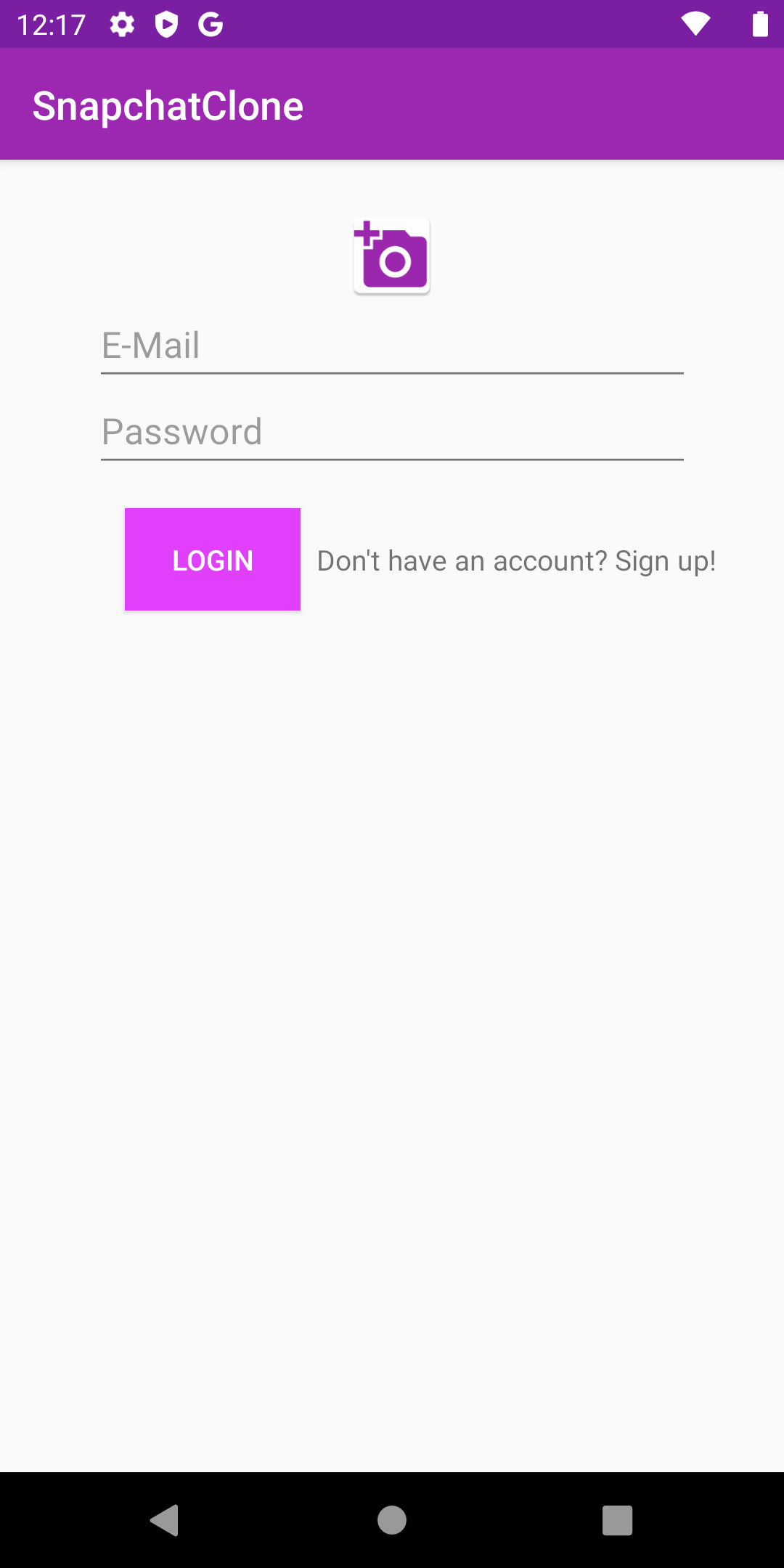 GitHub - mfrancetic/snapchat-clone: SnapchatCloneApp for The Complete Android Developer Course ...