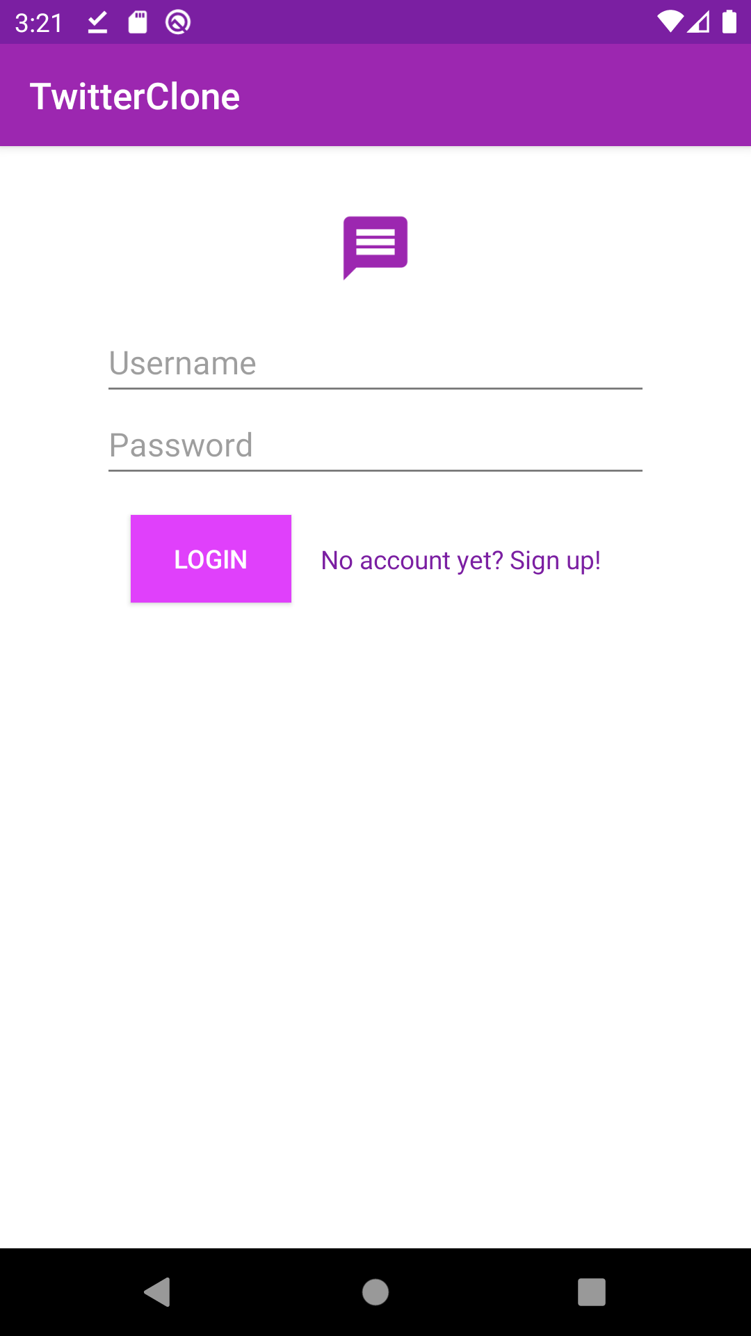 GitHub - mfrancetic/twitter-clone: TwitterClone App for The Complete Android Developer Course by ...