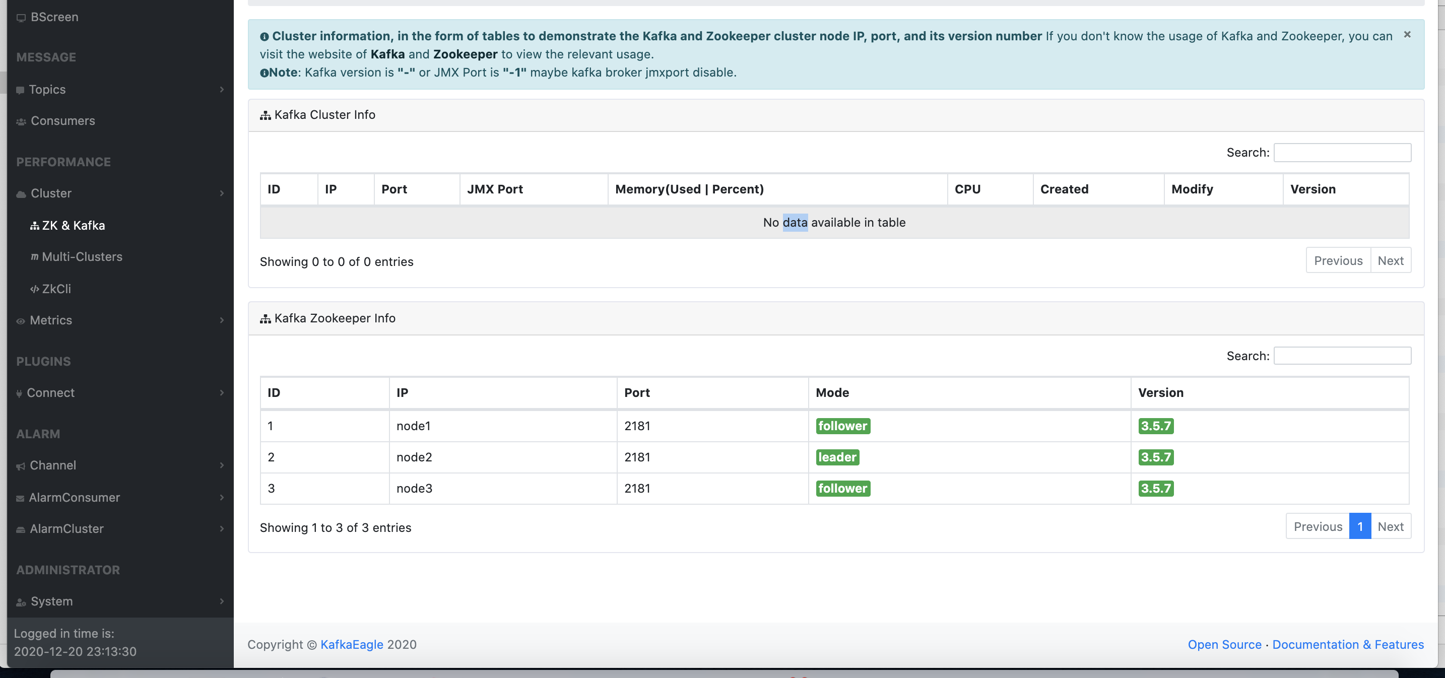 kafka cluster info not show · Issue #453 · smartloli/EFAK · GitHub