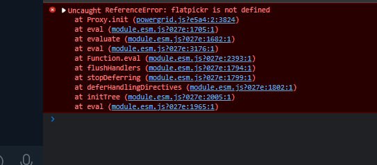 Flatpickr not working - v2.4.3 · Issue #365 · Power-Components/livewire-powergrid · GitHub