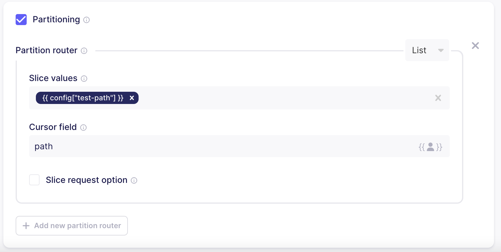 Connector Builder Ui Should Support End User Defined Values For Listpartitionrouter · Issue