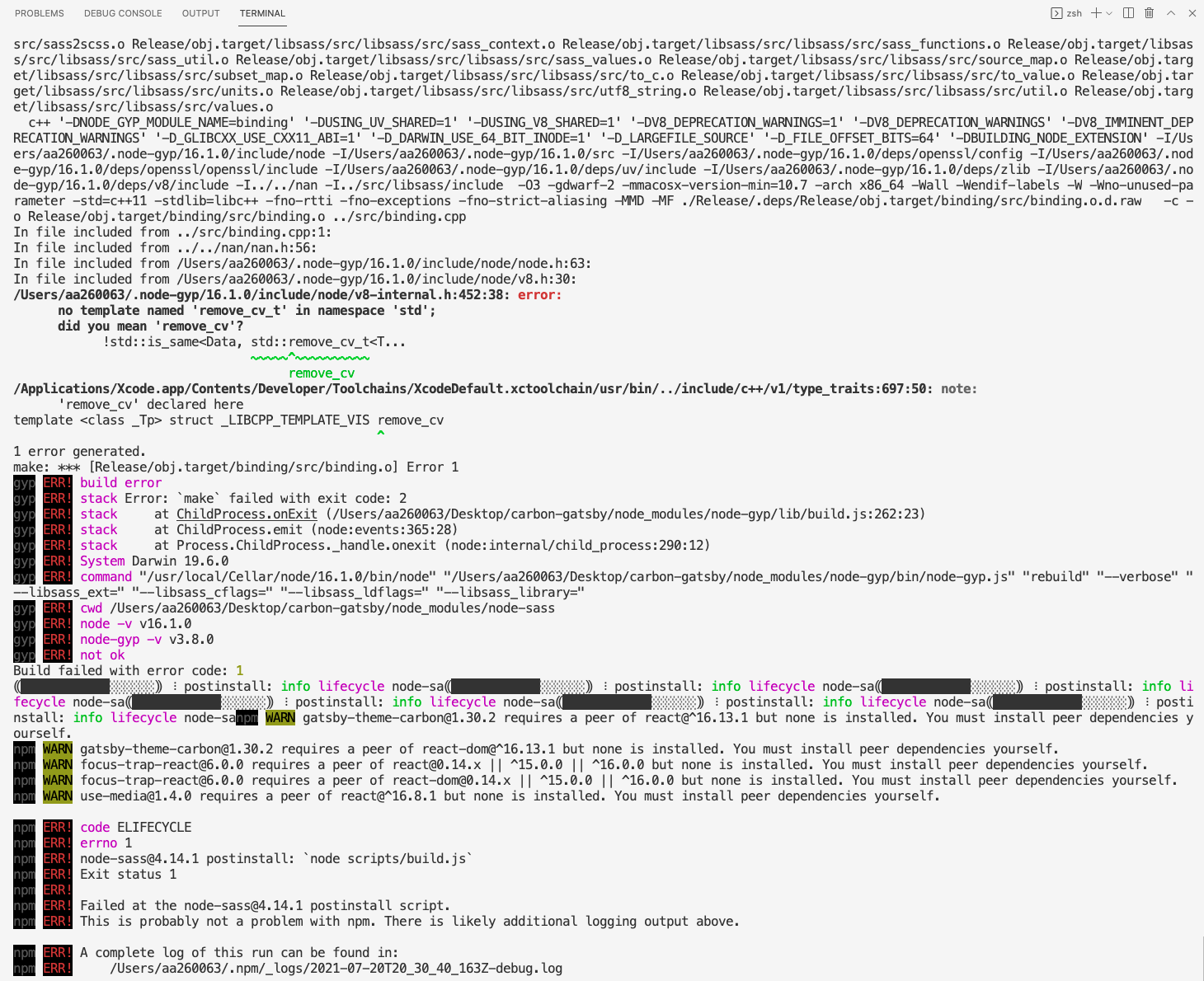 Support Node v16 · Issue #1147 · carbon-design-system/gatsby-theme-carbon · GitHub