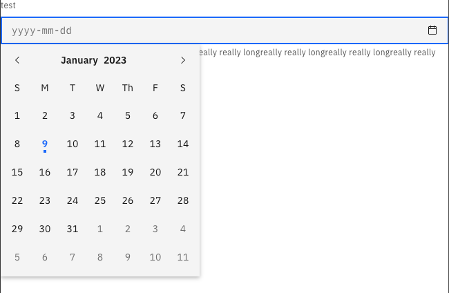 [Bug]: helperText causing the icon to overflow for DatePicker and DatePickerInput · Issue #12937 ...