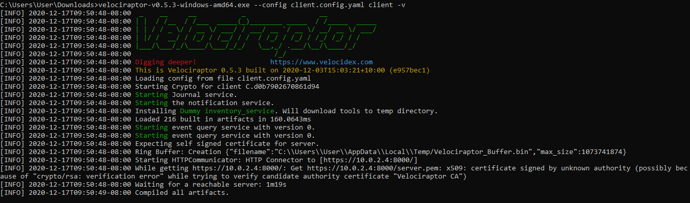 Certificate error when enrolling clients · Issue #831 · Velocidex/velociraptor · GitHub