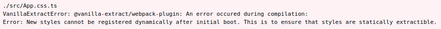 Webpack Error · Issue 40 · Vanilla Extract Cssvanilla Extract · Github 7912