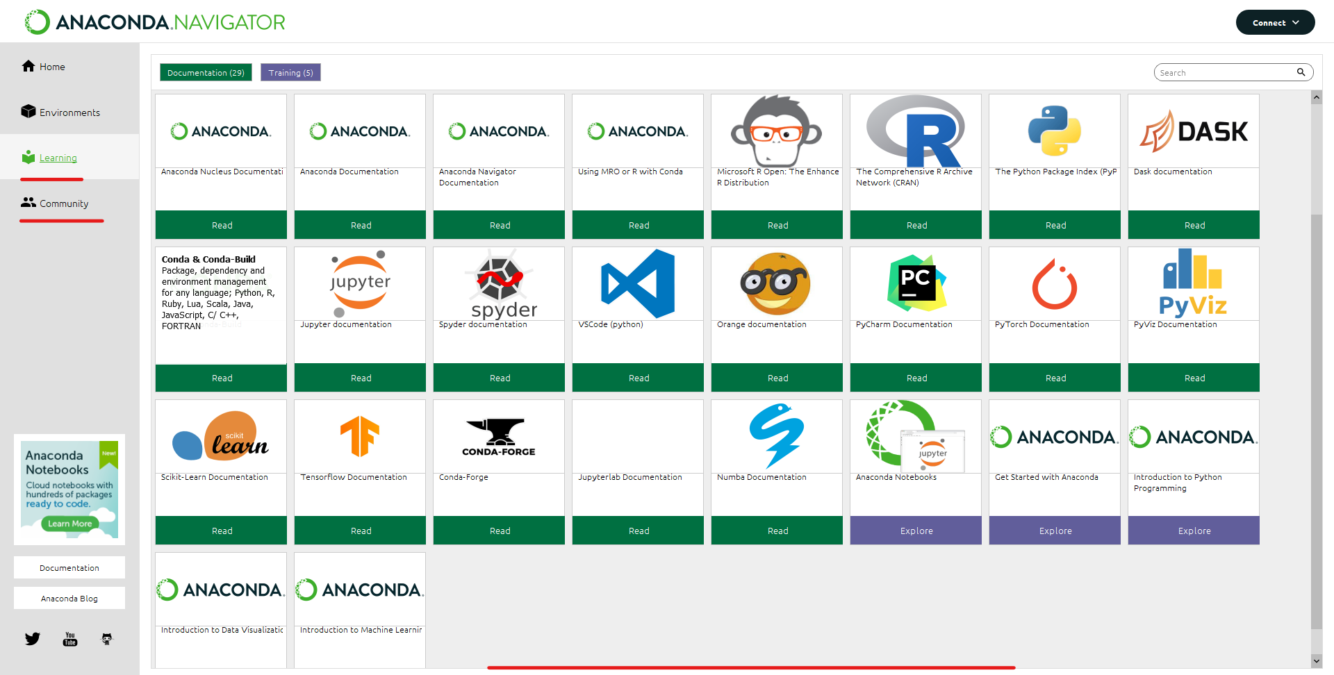 Add New Documentation To The Learn Page In Anaconda Navigator · Issue 13213 · Continuumio